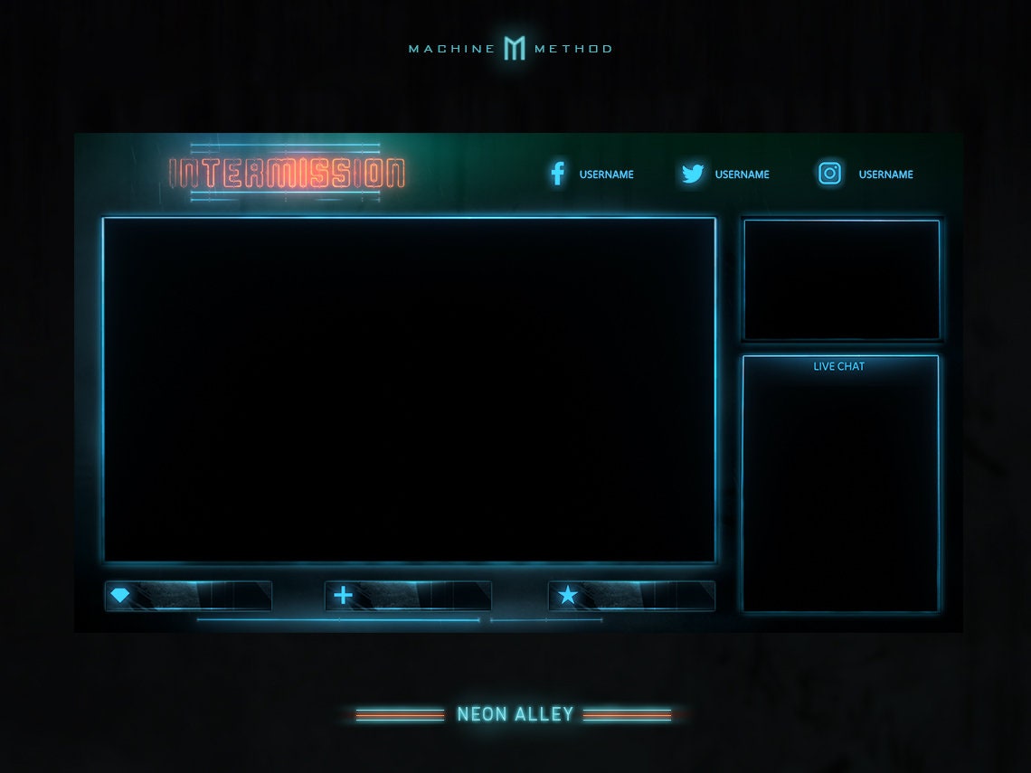 Streaming Twitch Overlay Animated Alerts Twitch Stream Screen Overlay ...