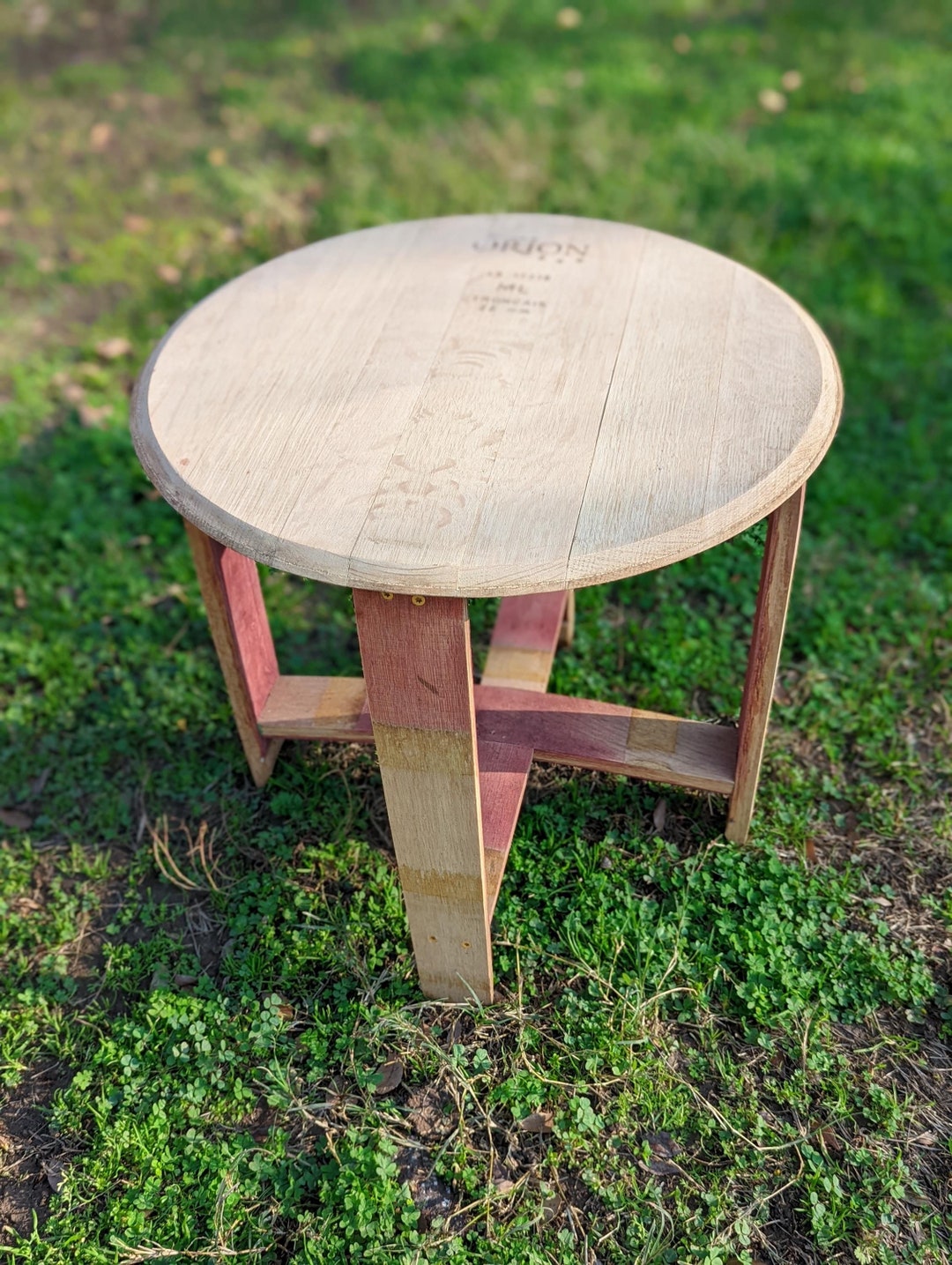 Barrel Lid Table / Wine Barrel Table / French Oak Barrel Lid - Etsy