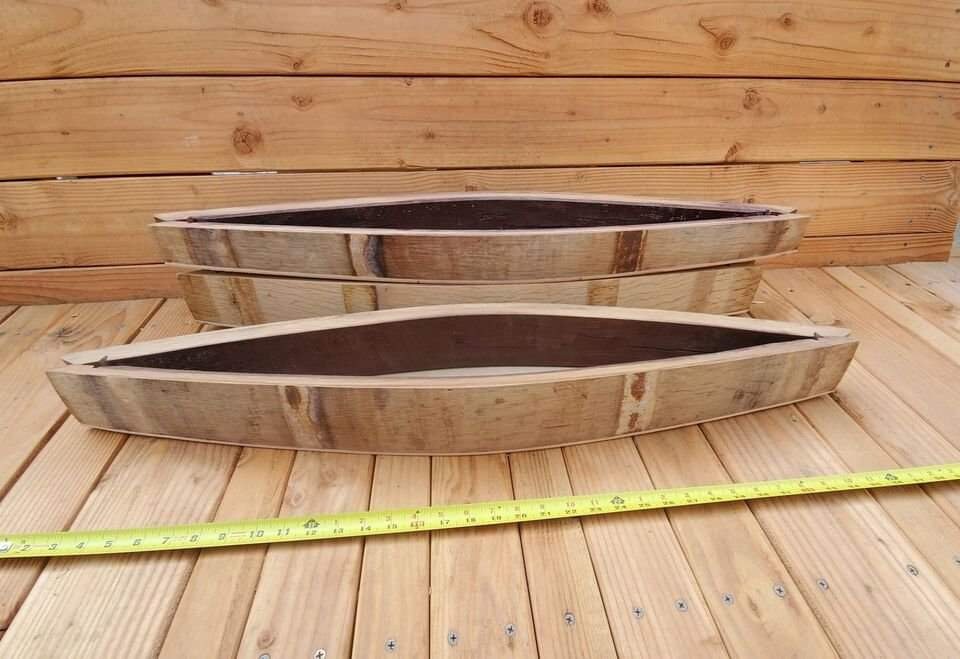 Oak Planter Made From Repurposed Wine Barrel Staves / Long Planter ...