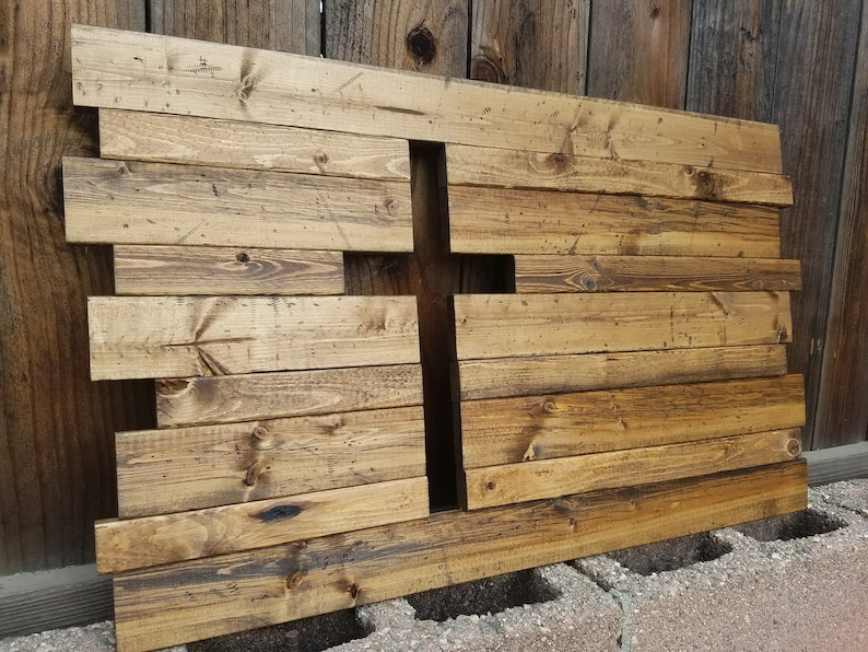 Rustic Wooden Cross Sign, Handmade & Stained, Religious Wall Art - Etsy