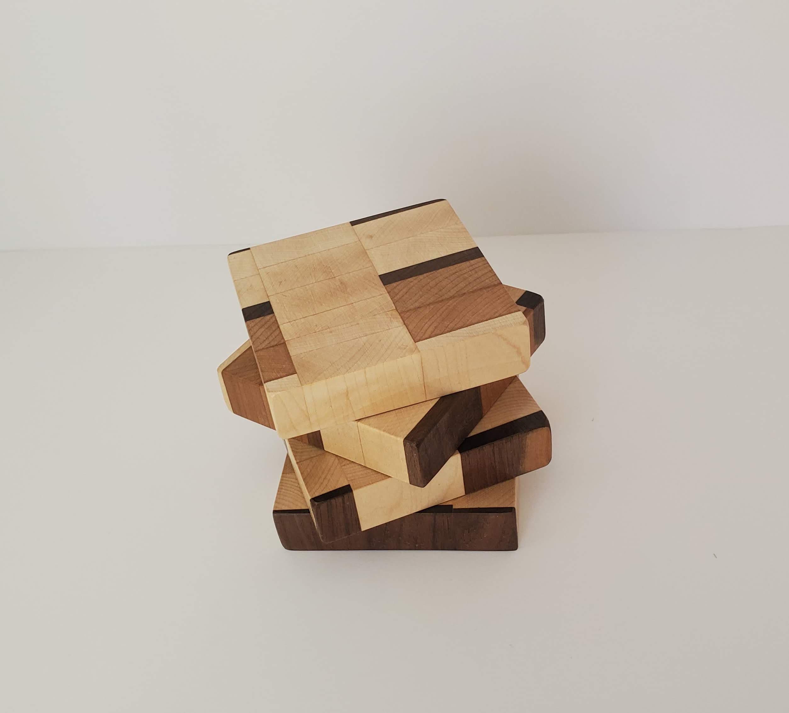 Hardwood End Grain Chop Block Coasters / Barware - Etsy