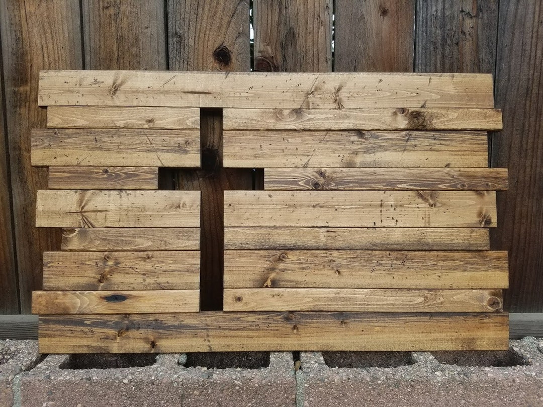 Rustic Wooden Cross Sign, Handmade & Stained, Religious Wall Art - Etsy