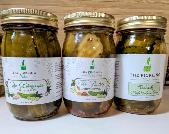 3 Gourmet Pickles | Pickle Lover Gift Set | Pickled Cucumbers | the ...