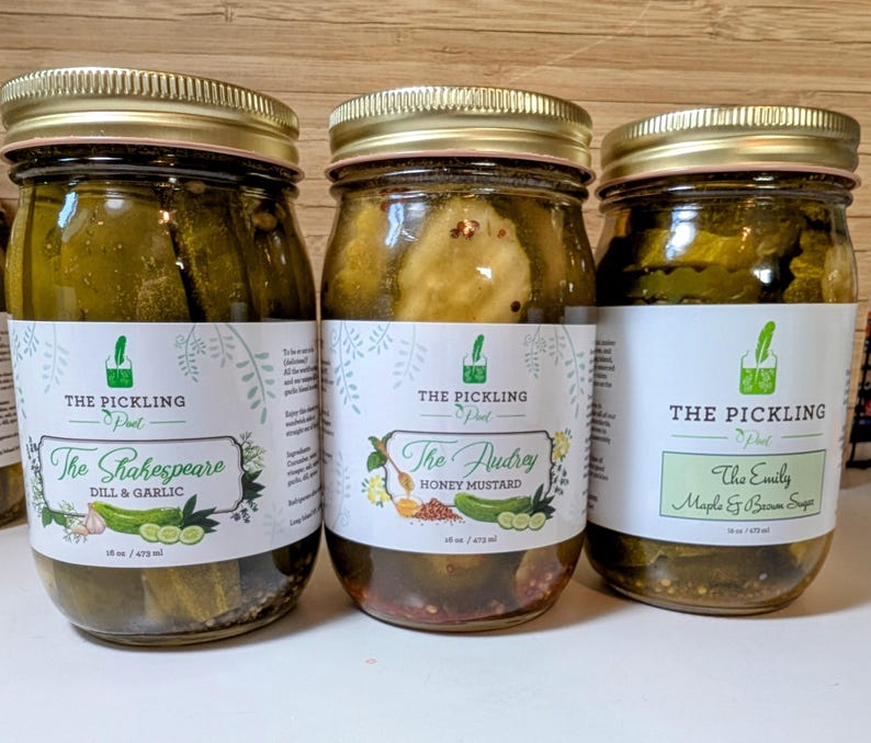 3 Gourmet Pickles | Pickle Lover Gift Set | Pickled Cucumbers | the ...