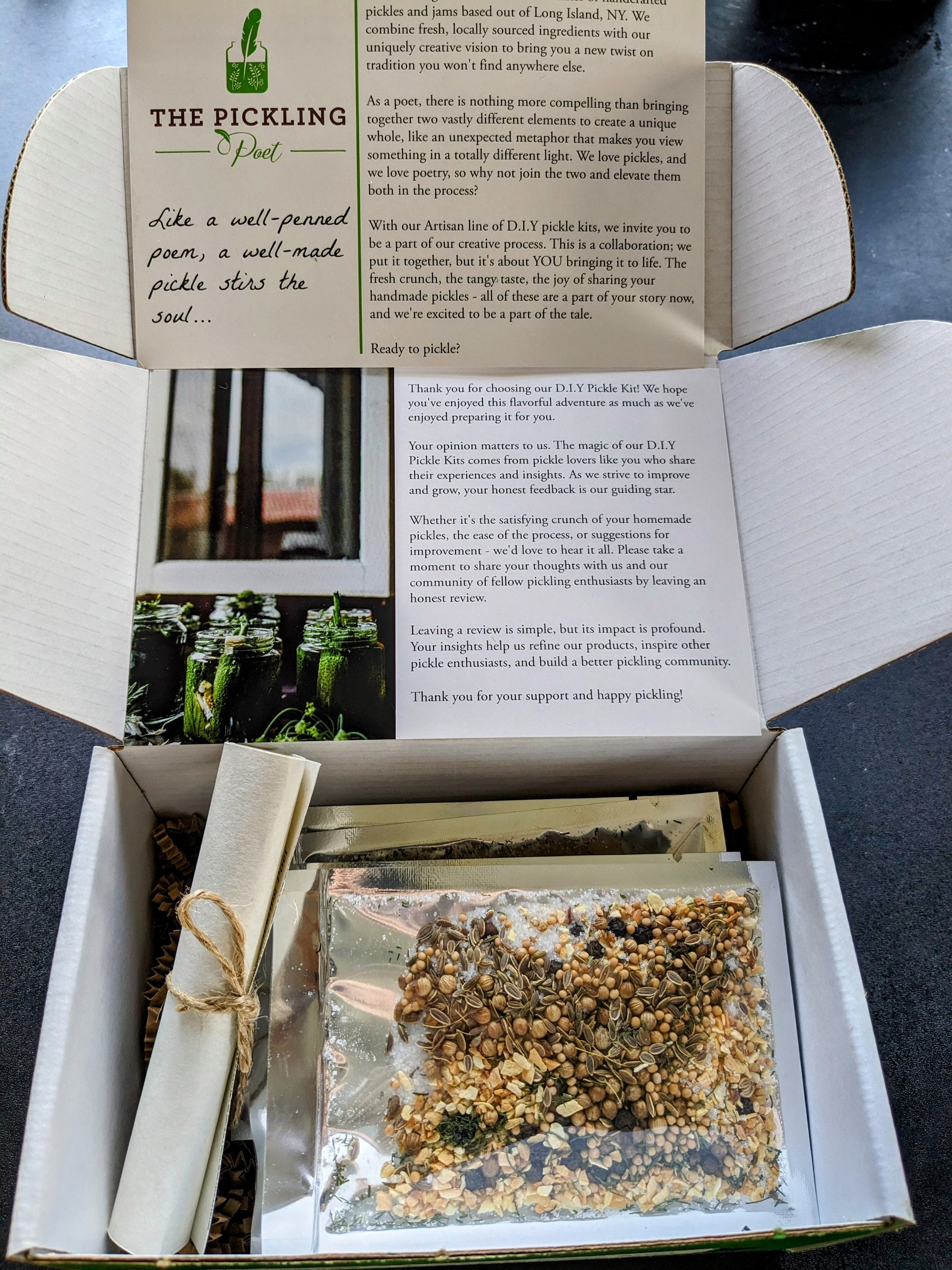 Pickle Kit Refills | 5 Artisan Pickle Spice Packets | the Pickling Poet ...