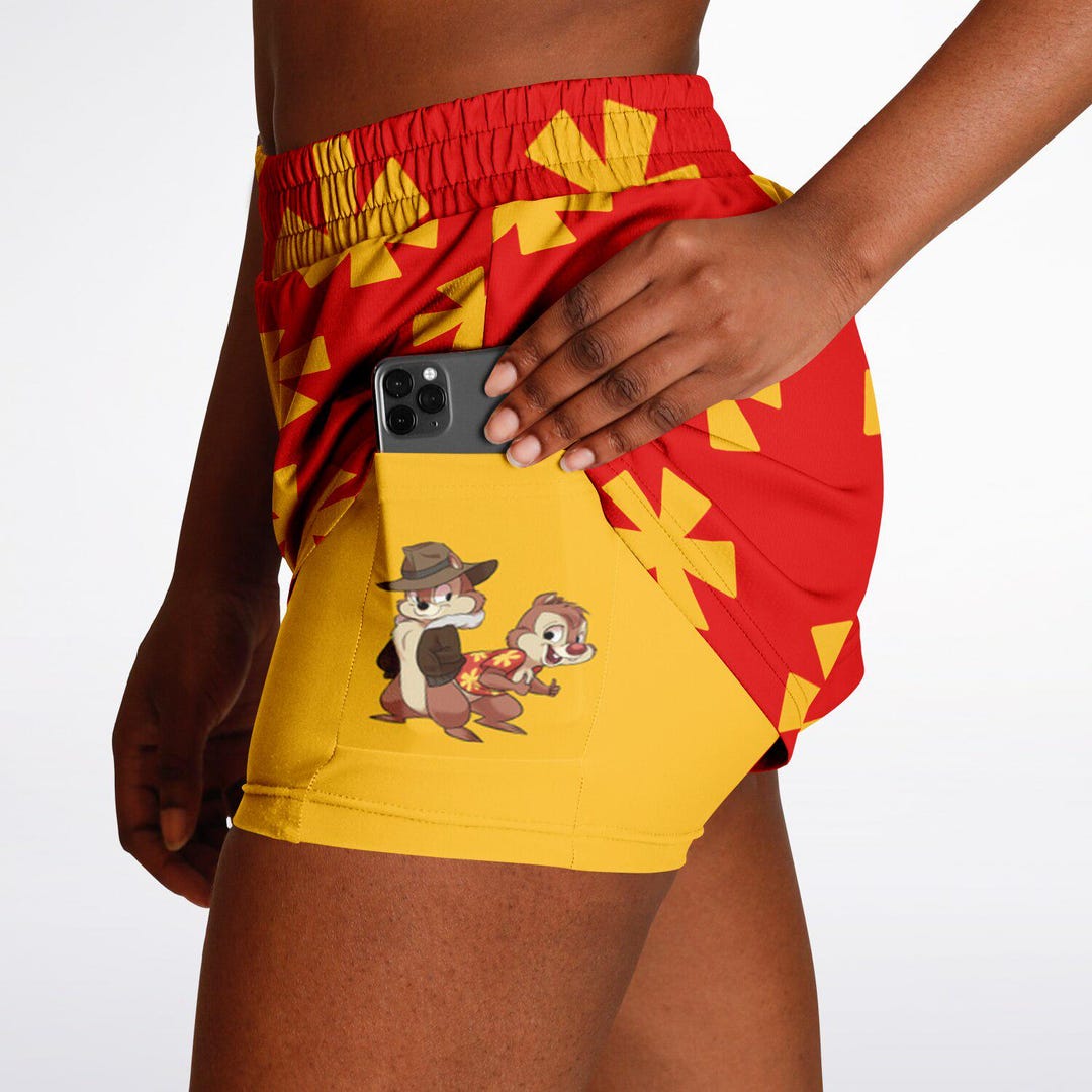 Dale Double Layer Women's Athletic Shorts | Disney Rescue Rangers ...