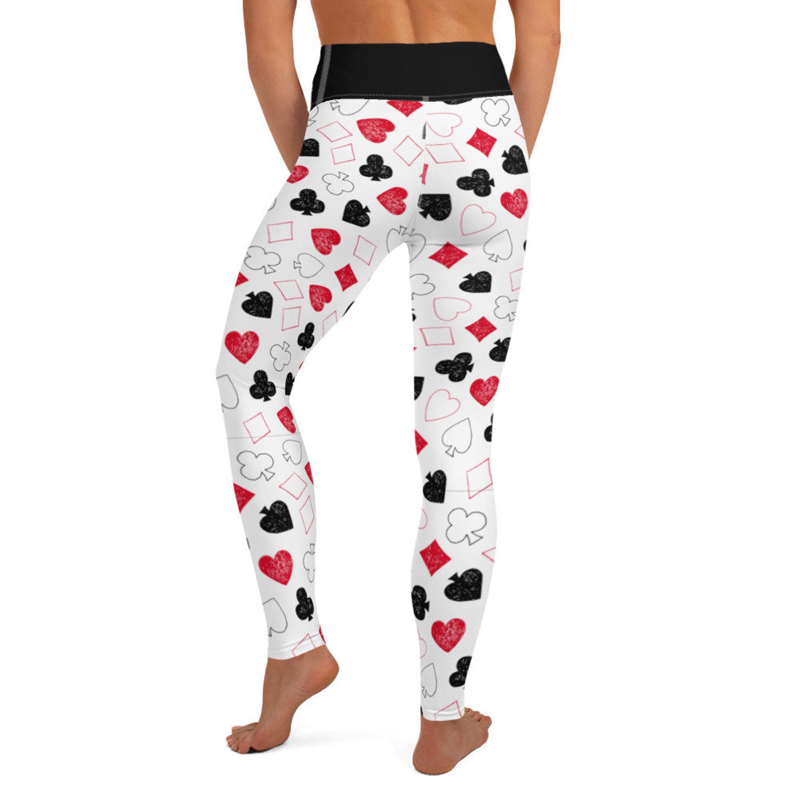Card Suits Leggings Poker Leggings Casino Leggings Card - Etsy