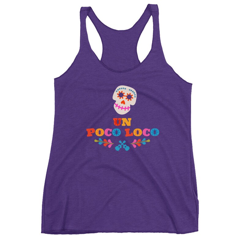 Un Poco Loco Tank Top Coco Shirt A Little Crazy Latina - Etsy