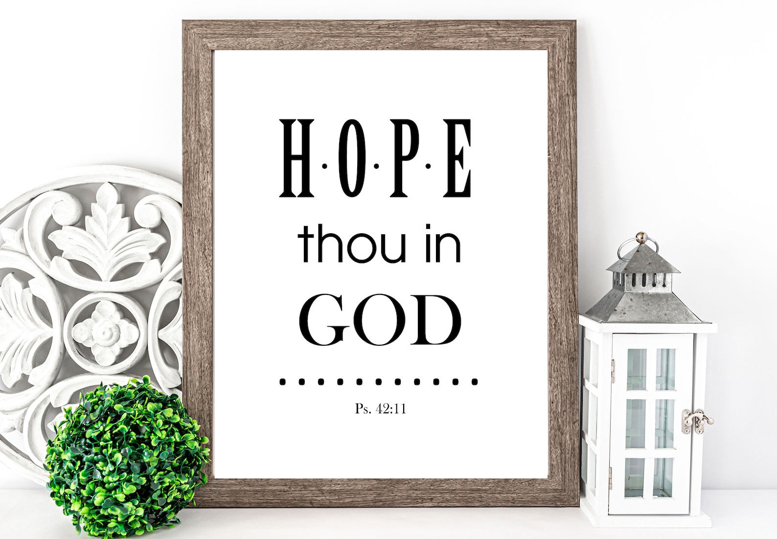 Hope Thou In God digital download scripture for wall art | Etsy Hope Thou In God digital download scripture for wall art | Etsy