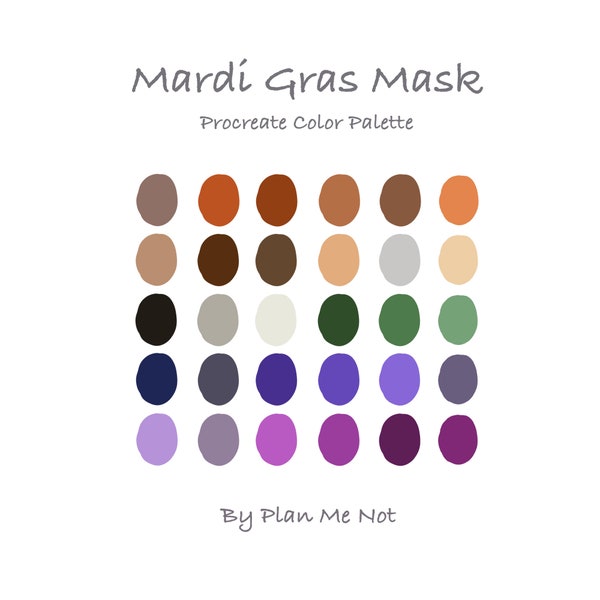 Mardi Gras Color Palette - Etsy