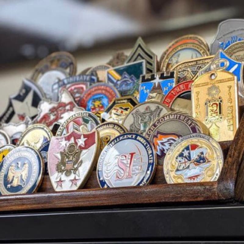 Challenge Coin Display - Etsy