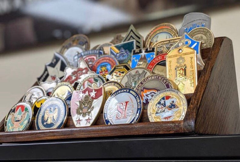 XL Challenge Coin Display - Etsy