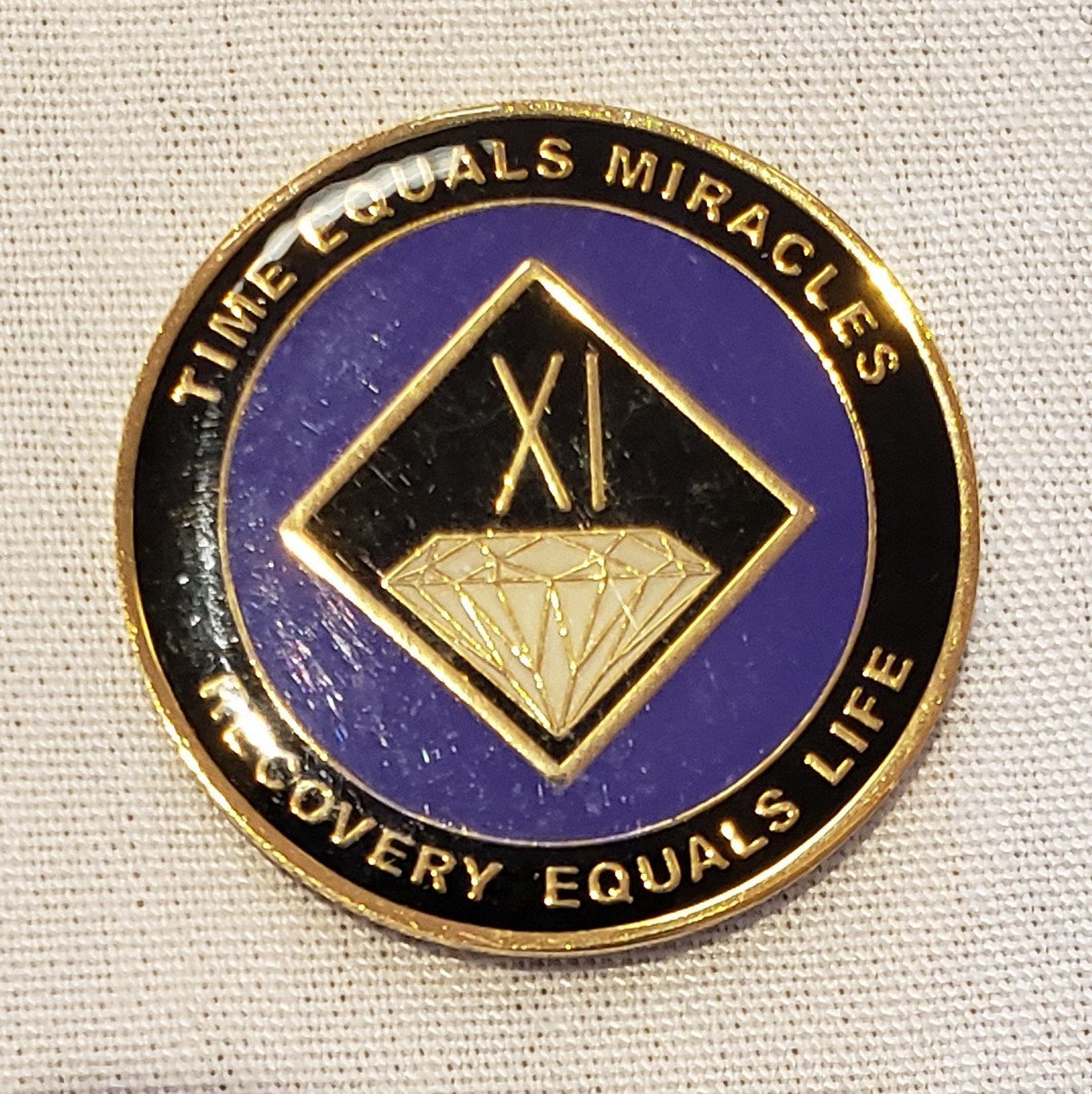 Narcotics Anonymous Black Medallion - Etsy