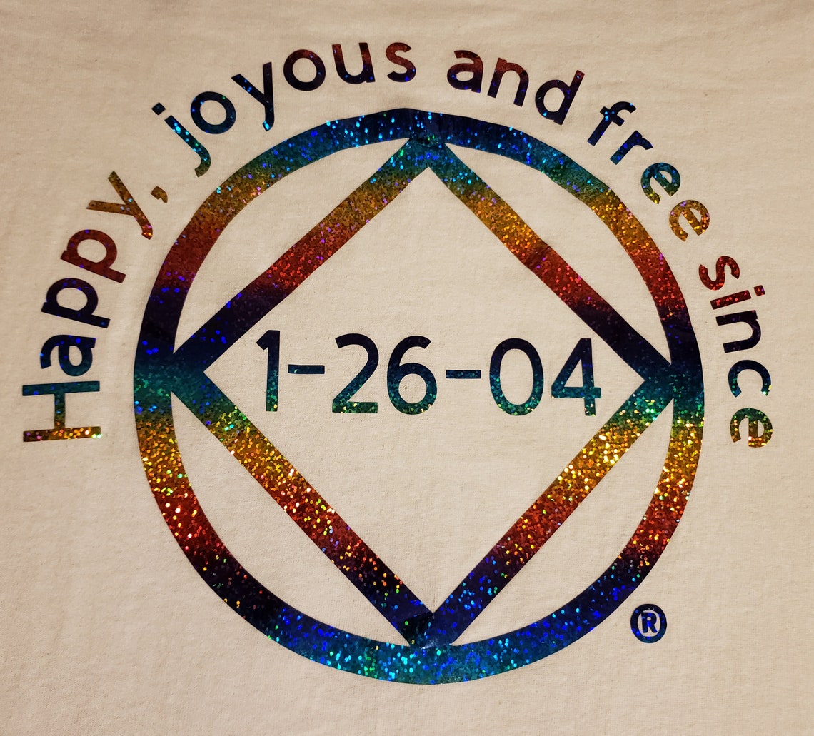 Custom Clean Date Narcotics Anonymous Shirt | Etsy