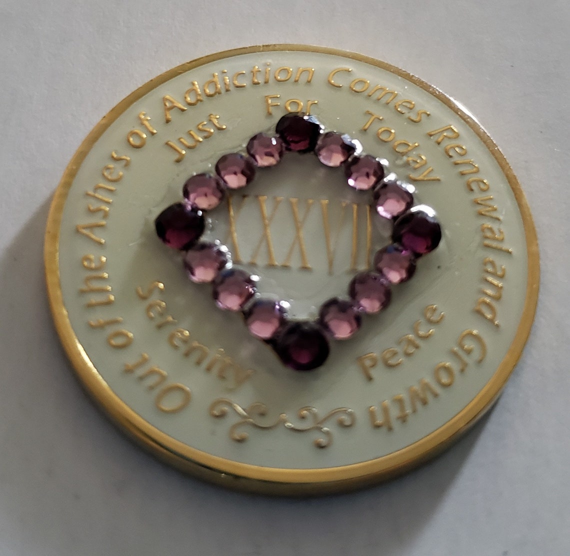 NA Medallions With Crystals - Etsy