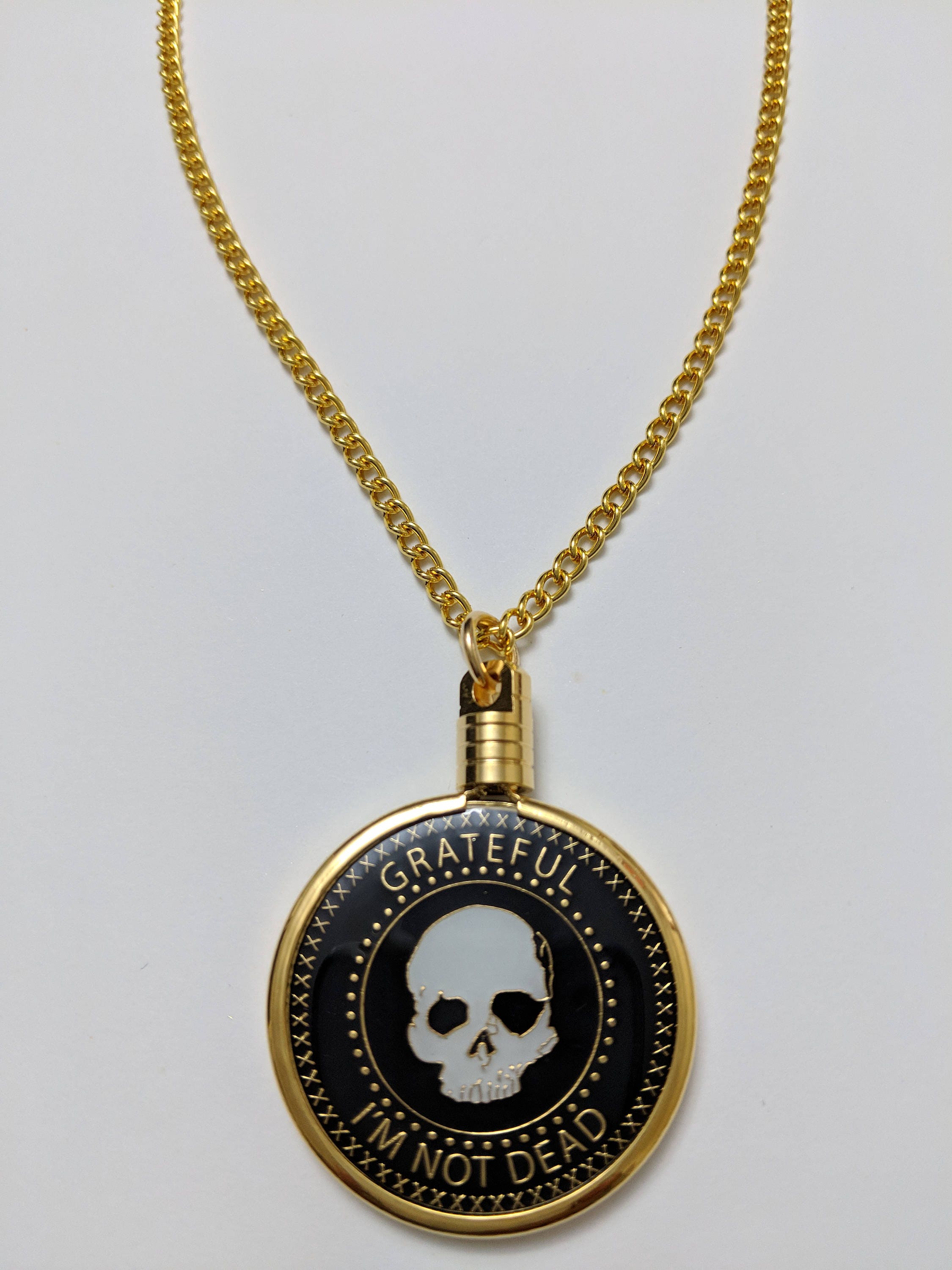 Medallion Holder Chain Gold & Silver - Etsy