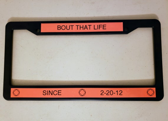 Narcotics Anonymous customized license plate frames | Etsy
