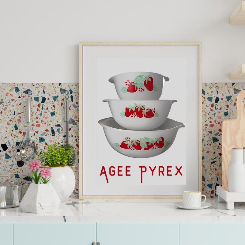 Pyrex Strawberry - Etsy