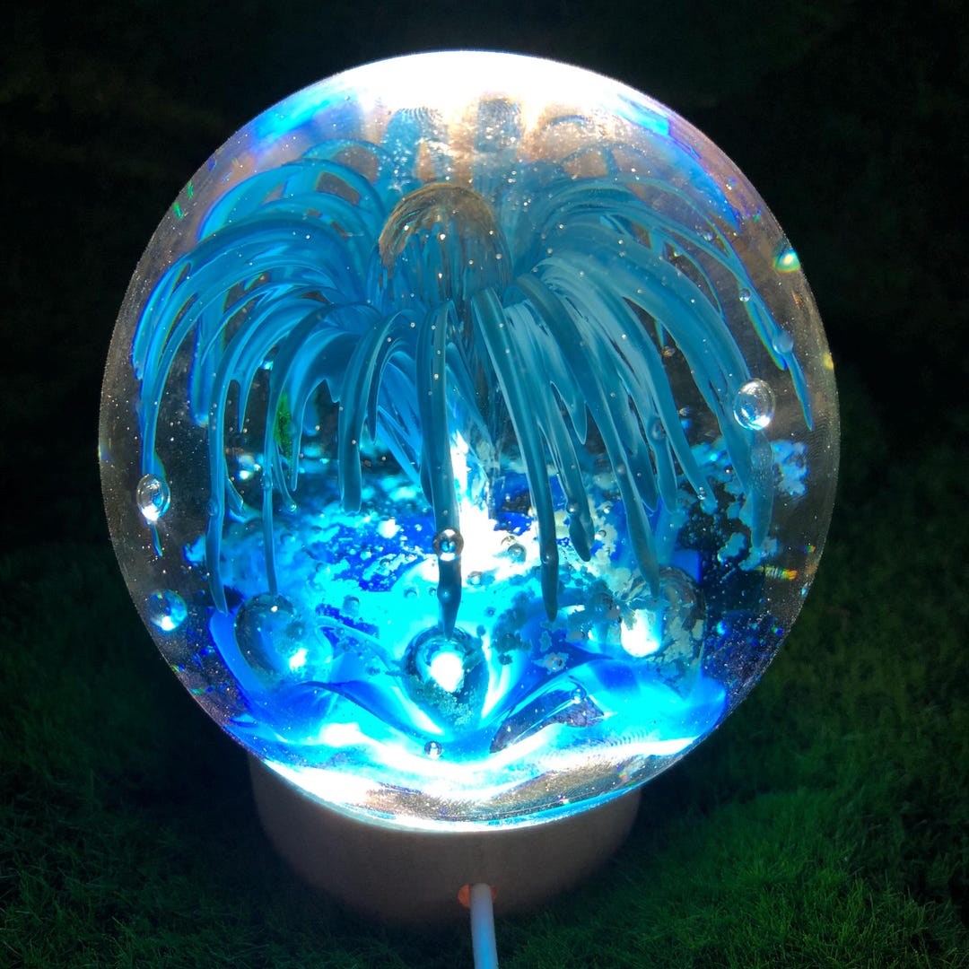 Night Light,dandelion Paperweight, Crystal Ball, Gift for Mum,sea ...