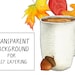 Fall Watercolor Clip Art - Fall Clipart - Fall Graphics - Hand Drawn ...