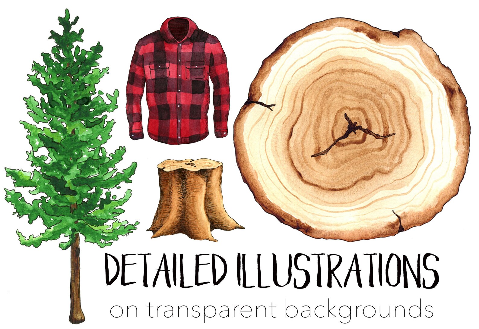 Lumberjack Clipart - Buffalo Plaid Clipart - Autumn Clipart ...