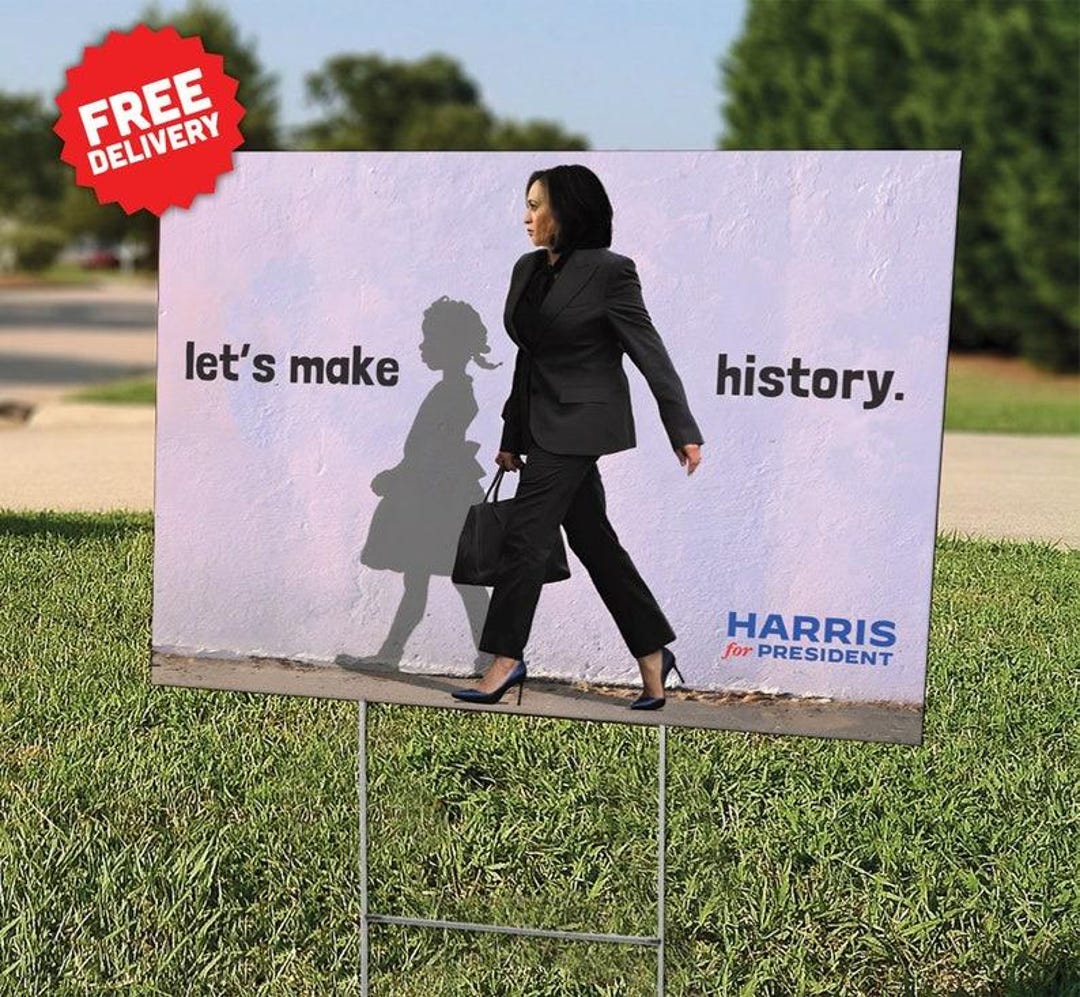 Kamala Harris 2024 Yard Sign, Coroplast Kamala Harris for President ...