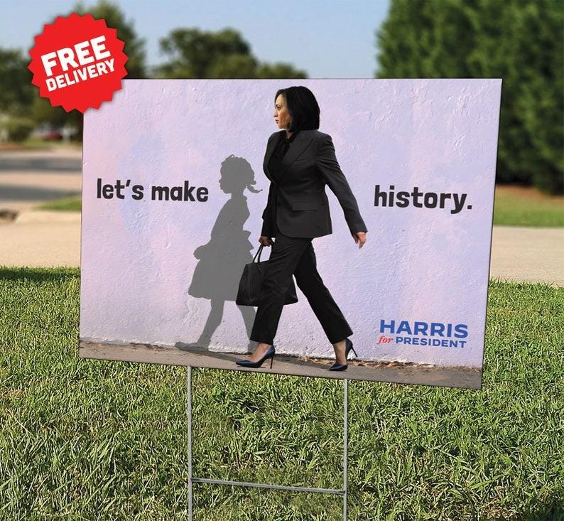 Kamala Harris 2024 Yard Sign, Coroplast Kamala Harris for President ...