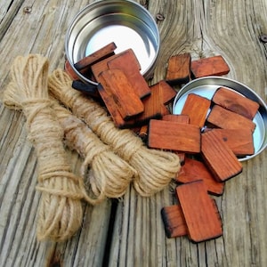 Survival Fire Starter Wood Tinder Blend (has Chunks) and Light Wood ...