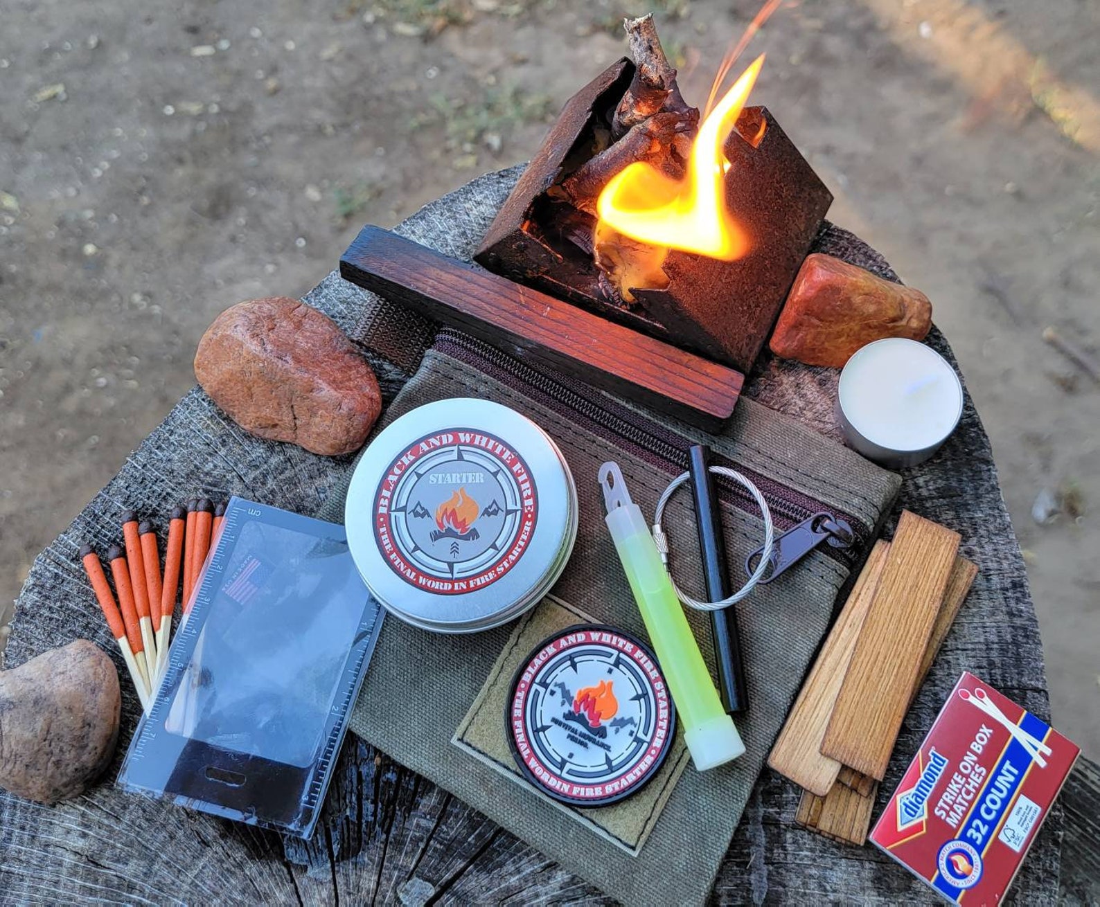 Blue Sky Fire Pouch fire Starter - Etsy