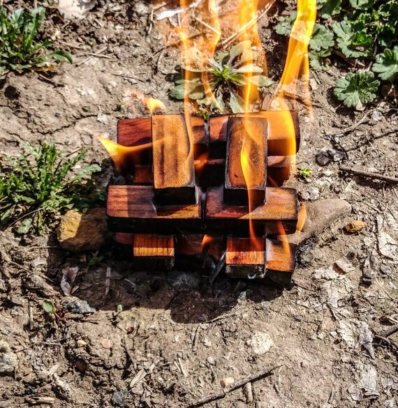 Tin Size Survival Fire Starter Kit American Precut Fat Wood Sherpa ...