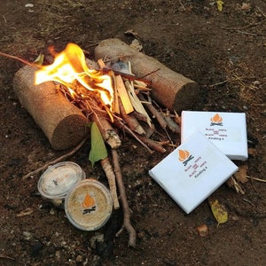 Survival Fire Starter Wood Tinder Blend (has Chunks) and Light Wood ...