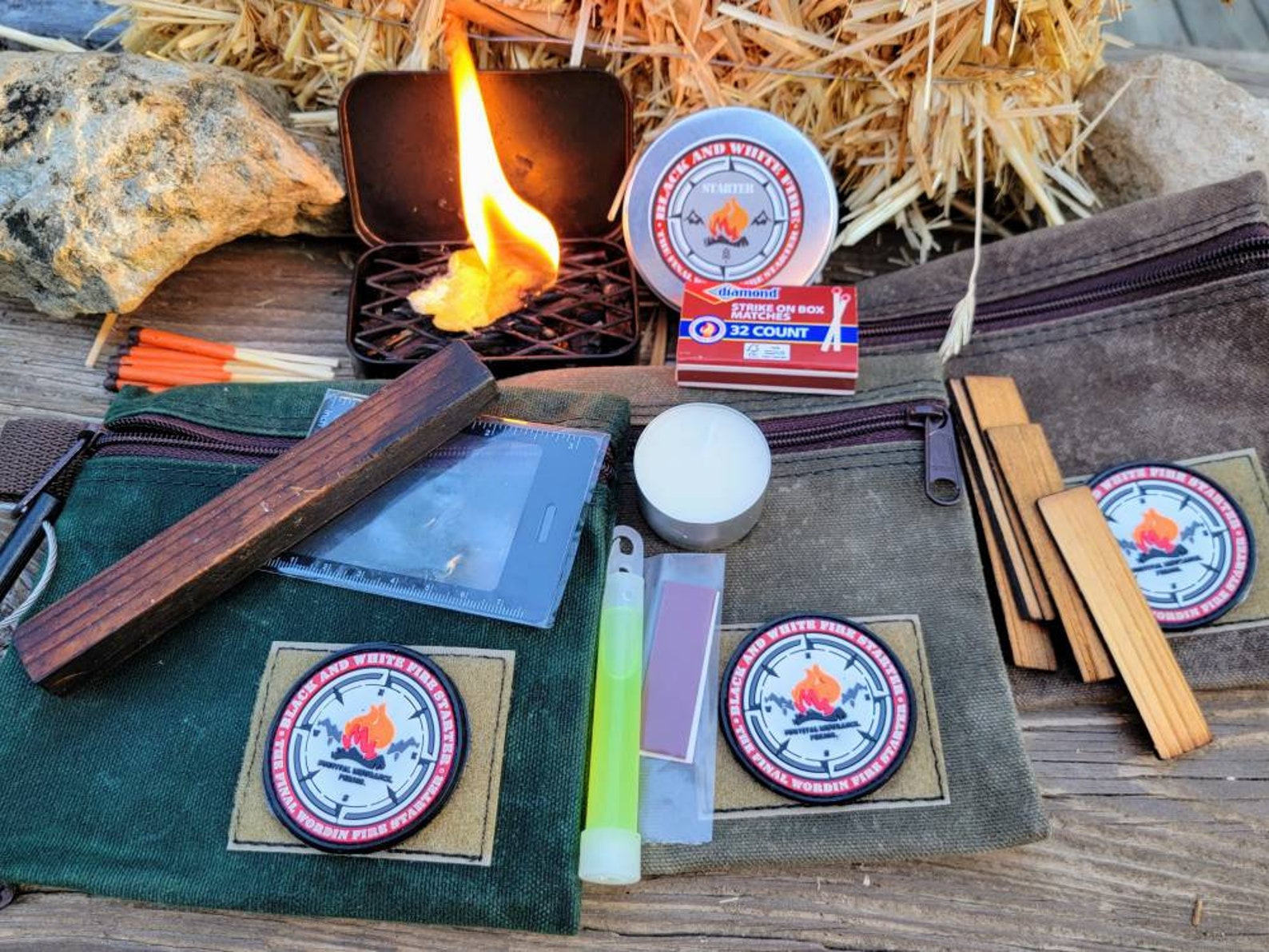 Blue Sky Fire Pouch fire Starter - Etsy