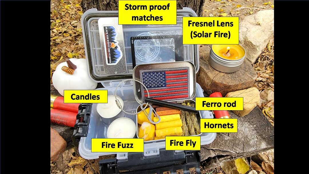 Checkmate Fire Kit With a Waterproof Container. - Etsy