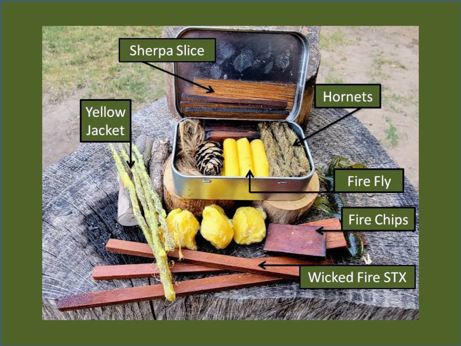 Survival Fire Starter Wood Tinder Blend (has Chunks) and Light Wood ...