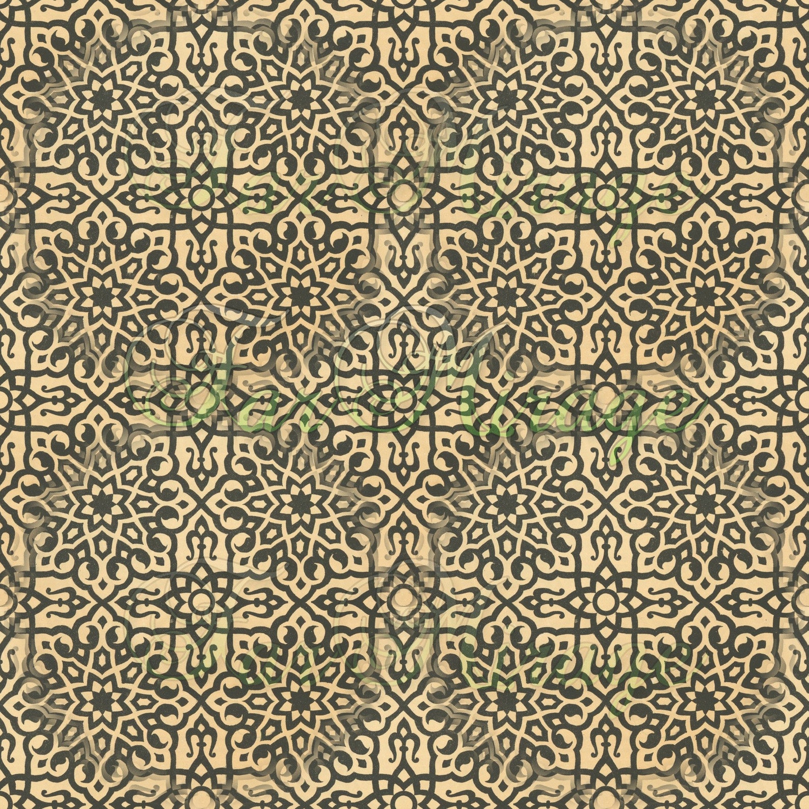 ARABIAN ORNAMENTS 2 Pack of 8 seamless 12x12 inches | Etsy