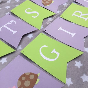 Turtle Themed Baby Shower Banner "it's A Girl" - Etsy