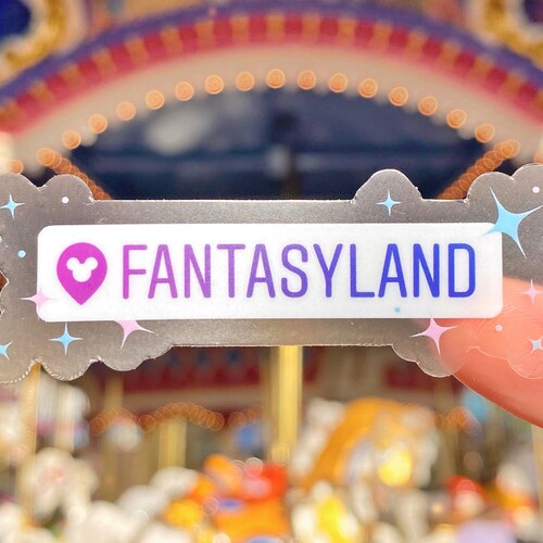Disneyland Destination Drop Pin Transparent Sticker/ Hidden - Etsy