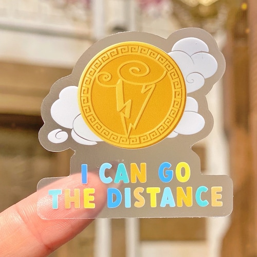 I Can Go the Distance Transparent Sticker/ Hercules Medallion - Etsy