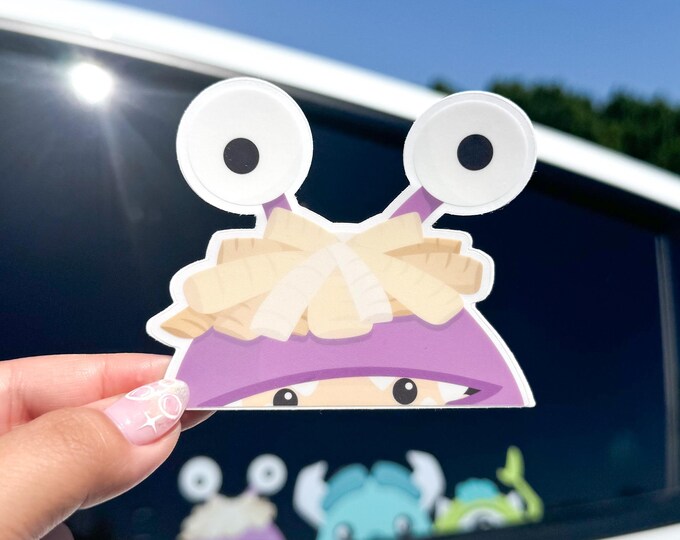 Boo Monsters Peeker Transparent Car Decal/ Monsters Inc Peekaboo Window ...