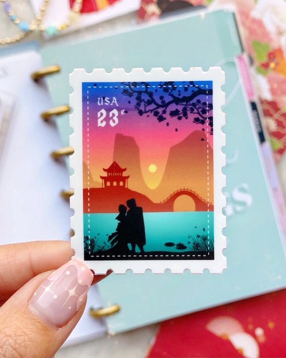 Mulan Li Shang Postage Stamp Sticker/ Princess Vintage Retro - Etsy