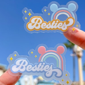 Besties (orange Version) Transparent Sticker/ Disney Cute Best Friend ...