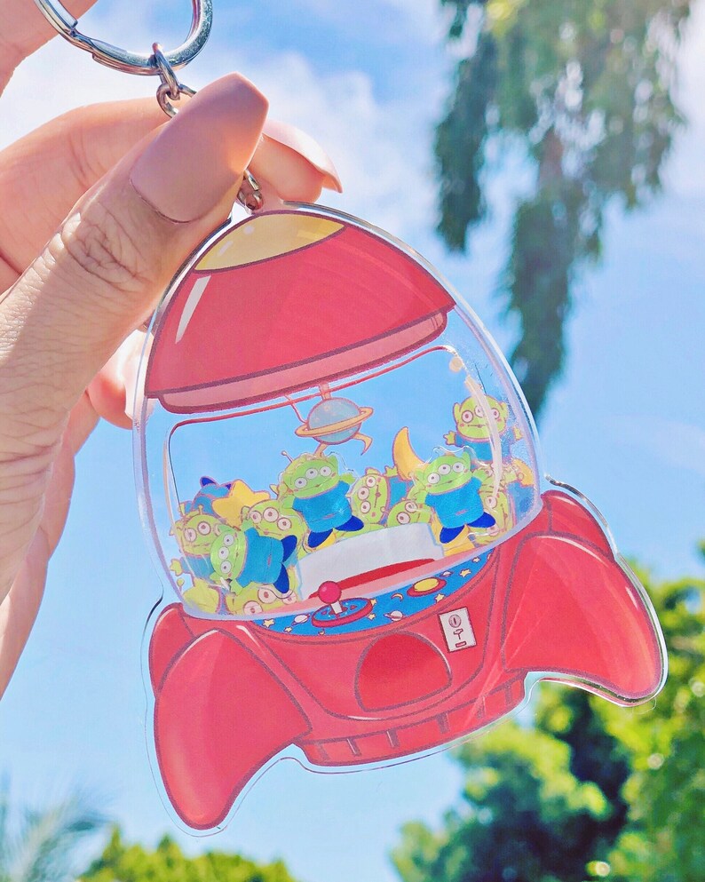 The Claw Shaker See Through Acrylic Keychain/ Toy Story Alien | Etsy