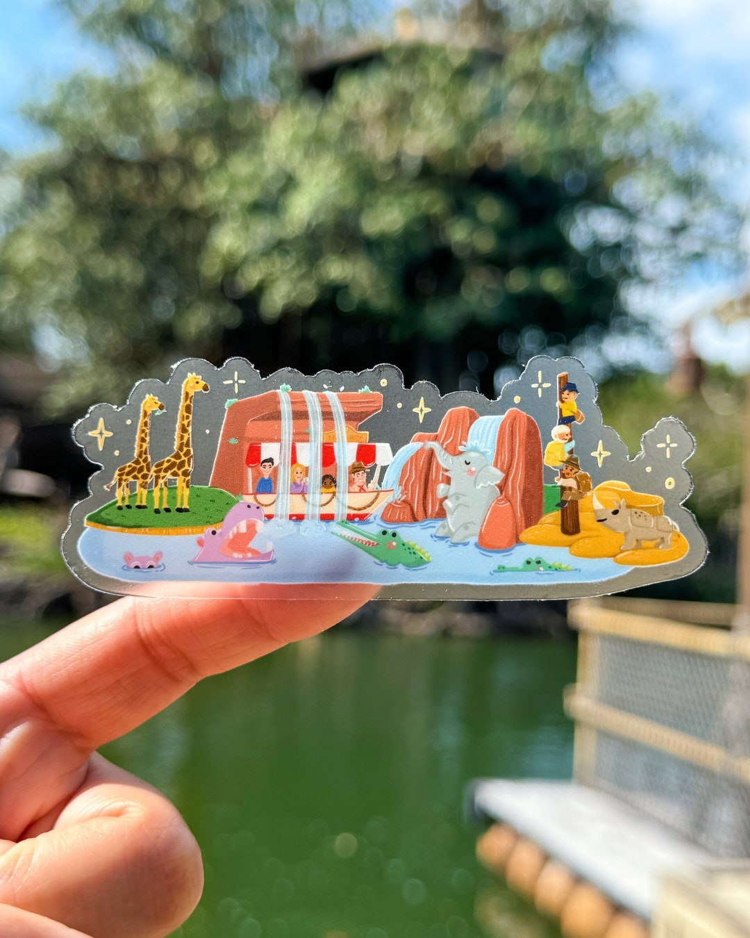 Jungle Cruise Landmarks Transparent Laptop Sticker/ Adventureland ...