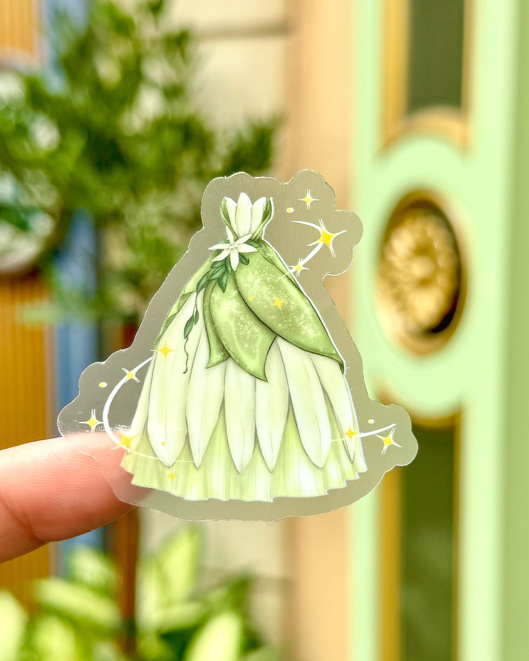 Tiana Princess Dress Transparent Sticker/ Princess and the Frog Pixie ...