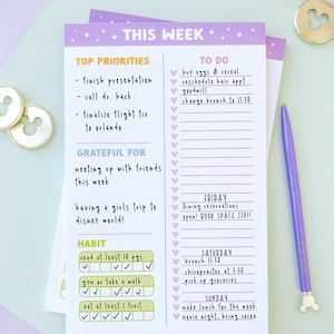Rainbow to Do List With Habit Tracker & Gratitude Weekly Planner ...