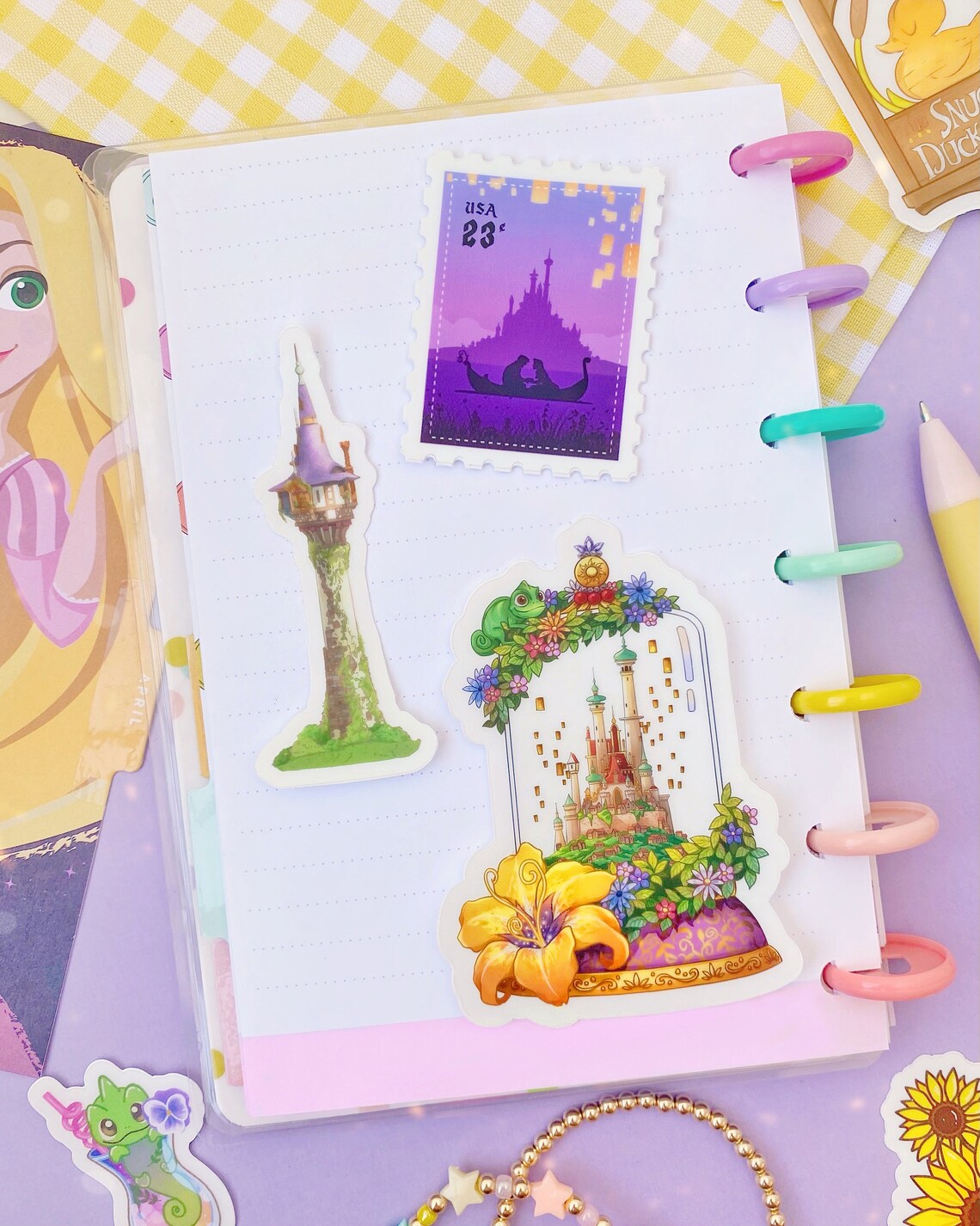 Tangled Kingdom Terrarium Transparent Sticker/ Water Bottle - Etsy