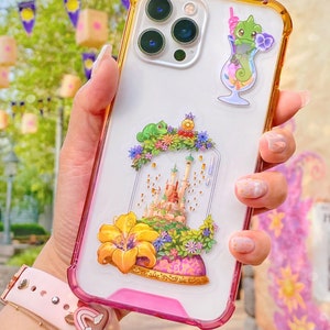 Tangled Kingdom Terrarium Transparent Sticker/ Water Bottle Rapunzel ...