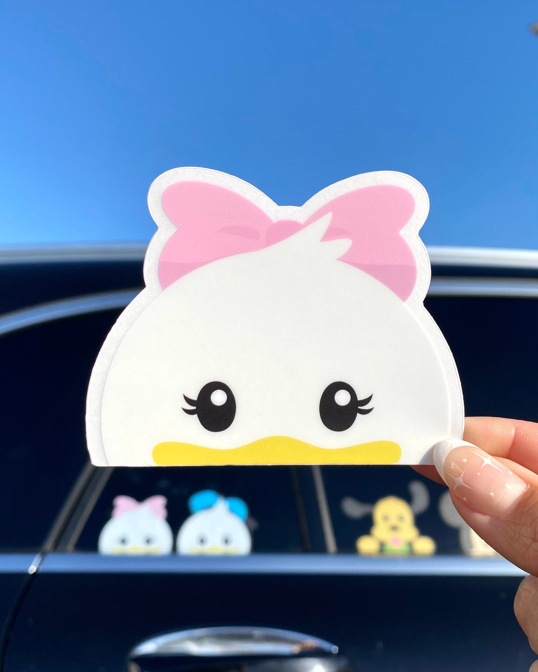 Daisy Peeker Transparent Car Decal/ Daisy Duck Fab 5 Peekaboo Window ...