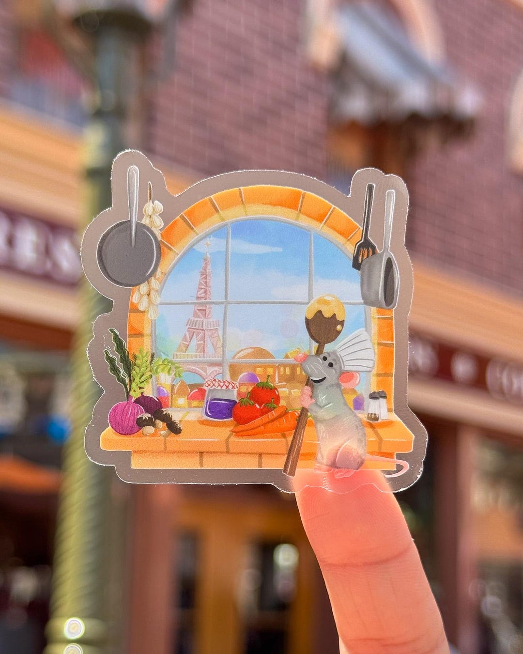 Remy in Paris Transparent Sticker/ Ratatouille Little Chef Paris ...