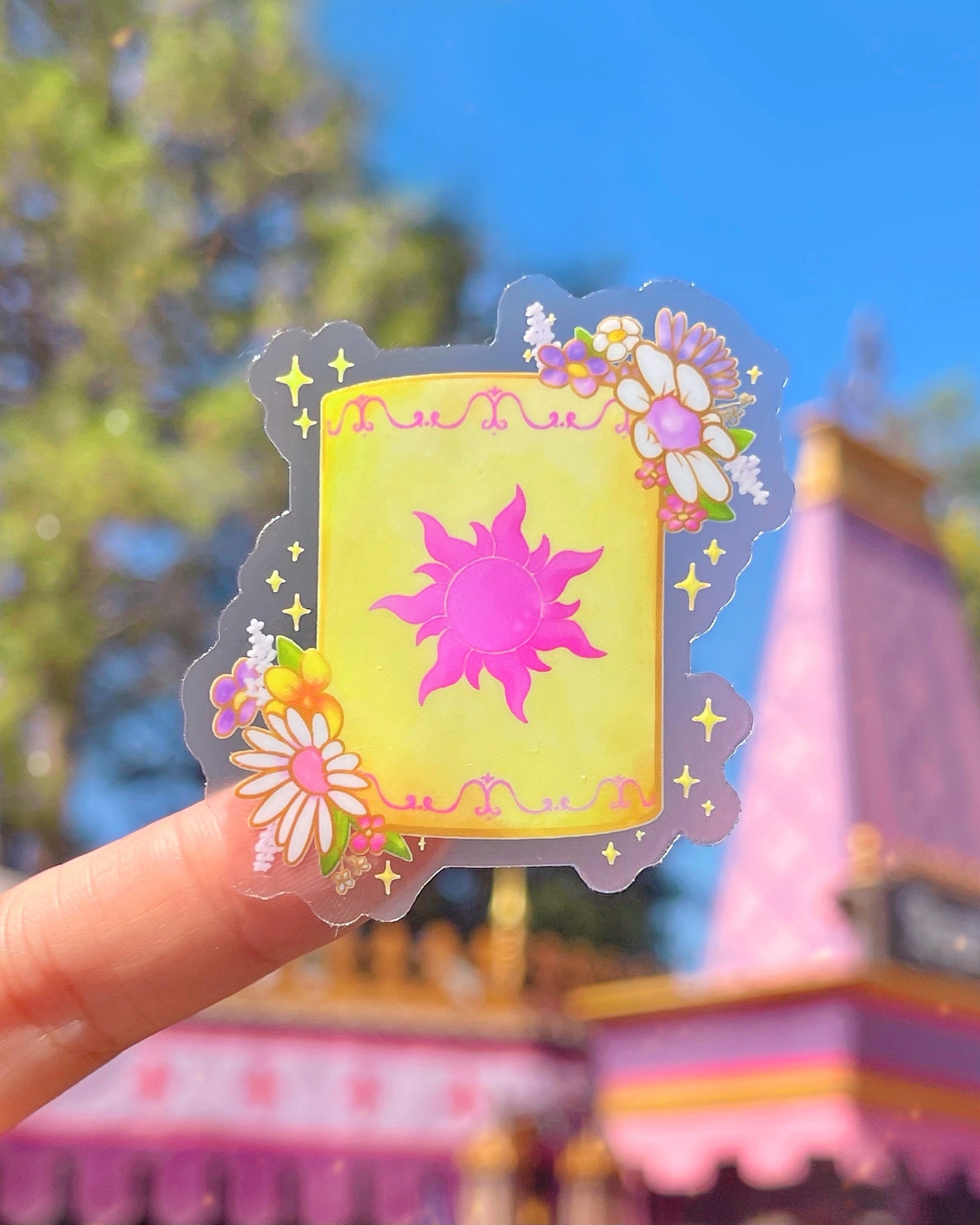 Floral Tangled Lantern Transparent Stickers/ Rapunzel Princess - Etsy